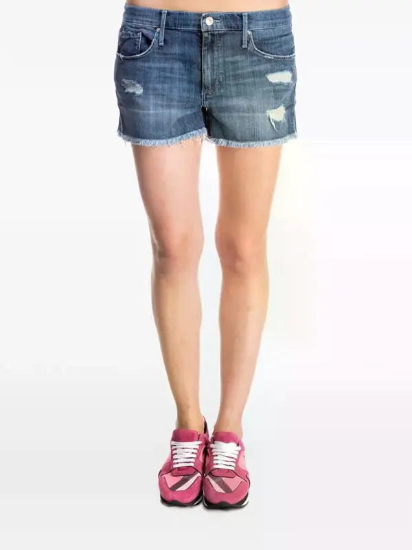 Black Orchid Distressed Raw-cut Shorts
