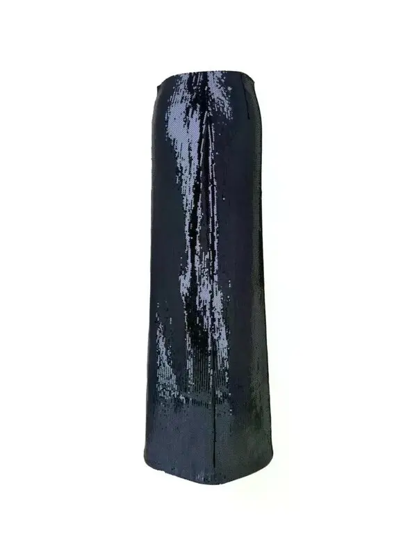 Galvan Sequined Maxi Skirt - Blue