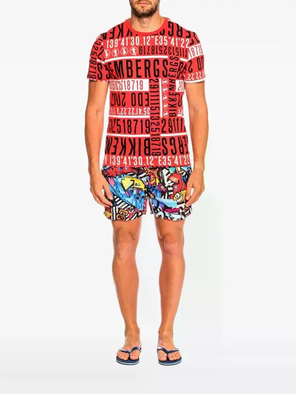BIKKEMBERGS Logo-print Cotton T-shirt