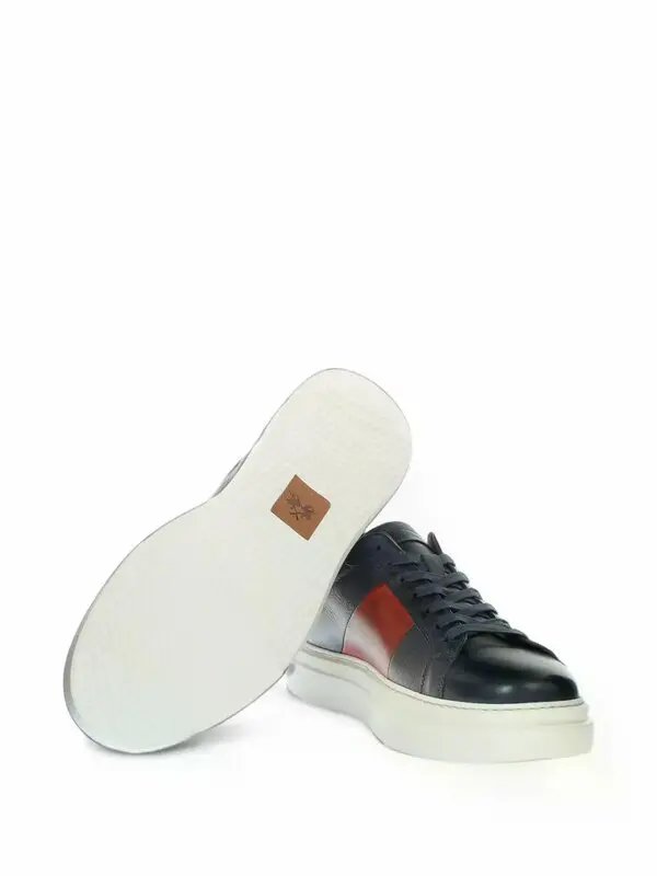 LA MARTINA Todi Logo-embossed Leather Sneakers