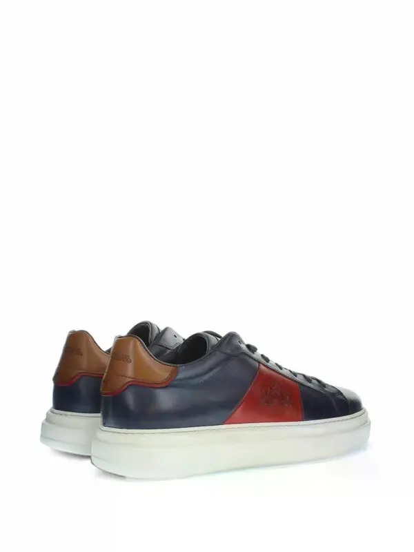 LA MARTINA Todi Logo-embossed Leather Sneakers
