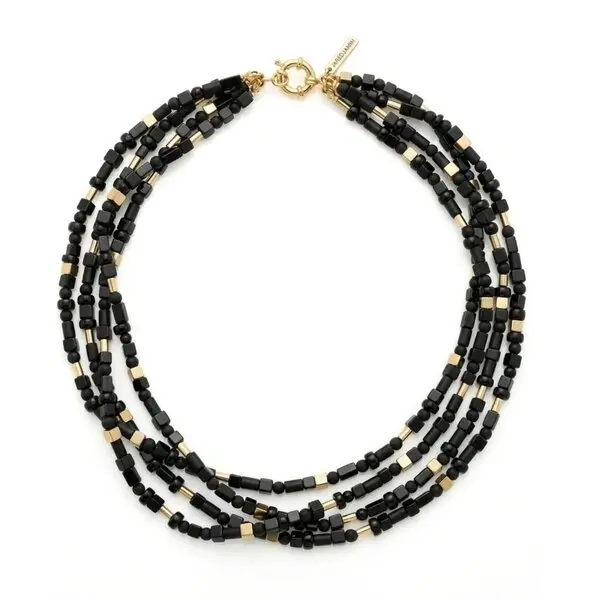 JAREDJAMIN Corrinne Onyx Beaded Necklace - Black