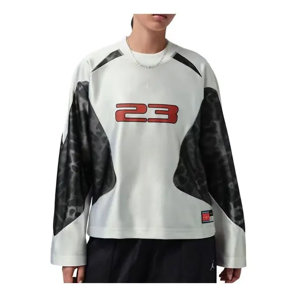 JORDAN Brooklyn Long-sleeve Jersey - White