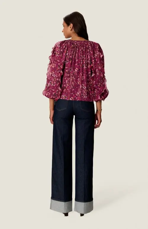 Rebecca Taylor Brooke Ruffle Bubble Top
