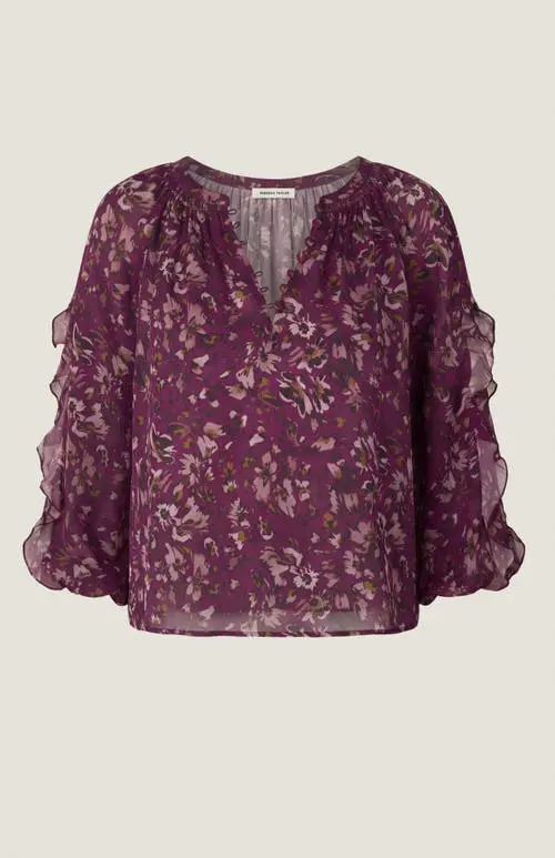 Rebecca Taylor Brooke Ruffle Bubble Top