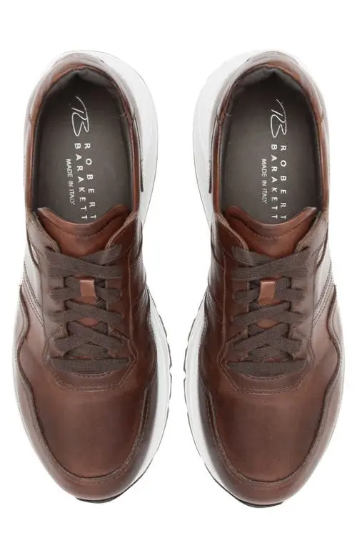 Robert Barakett Jackson Leather Jogger - Chocolate