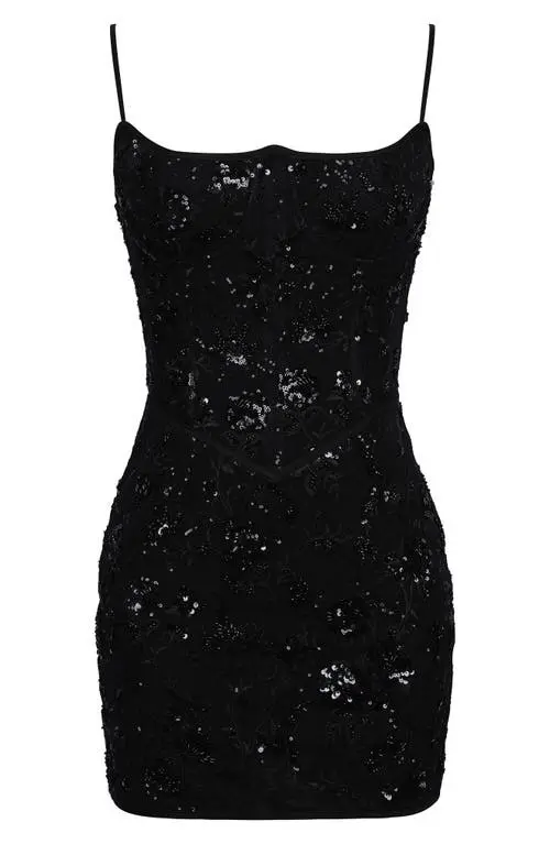 House Of Cb Naima Embellished Corset Minidress