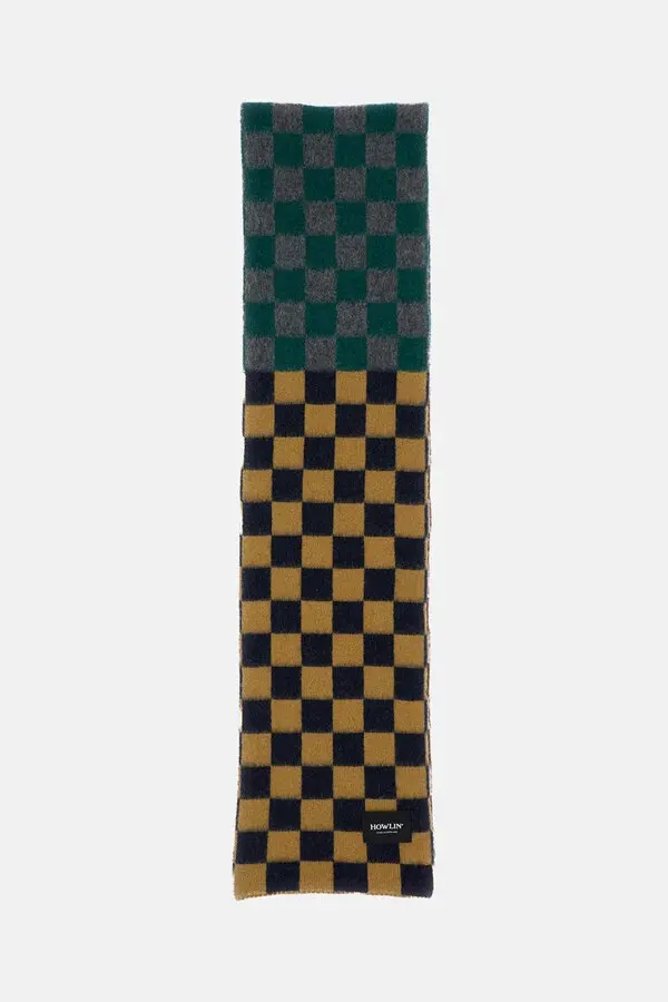 Howlin' Sciarpa In Lana A Scacchi - Multicolor