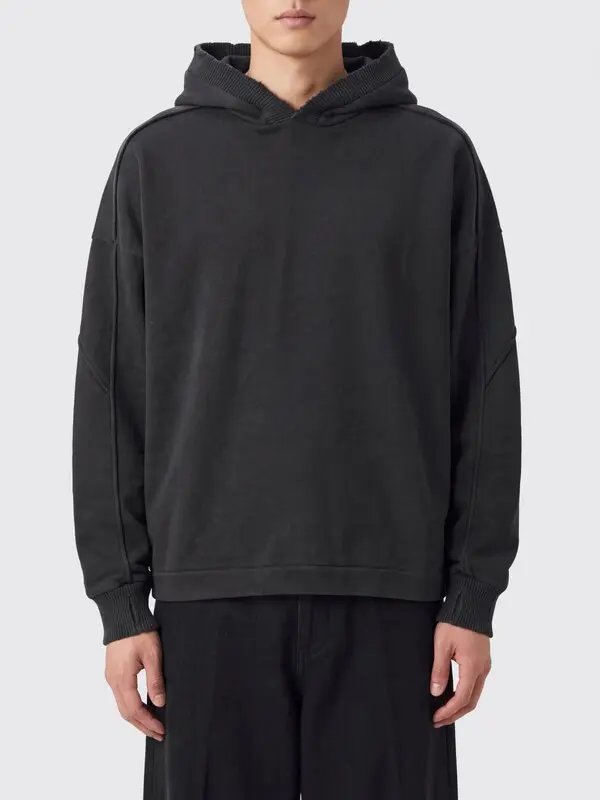 THOM KROM Relaxed Fit Cotton-blend Hoodie With Dropped Shoulders