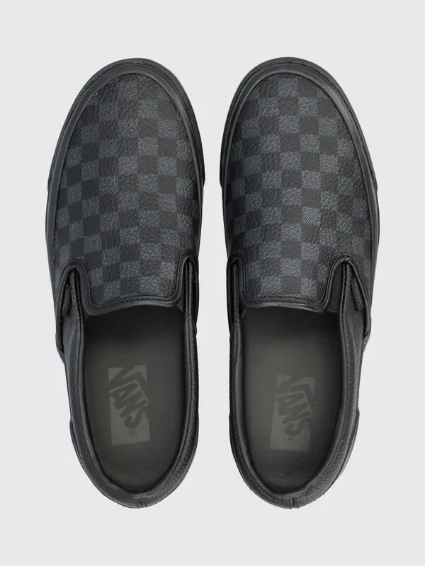 VANS Lx Classic Slip-on 98 Checkerboard Cotton Canvas Sneakers - Black