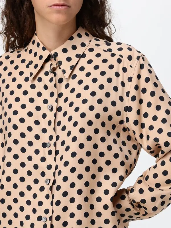 Paul Smith Polka-dot Print Ecovero Viscose Long-sleeved Shirt