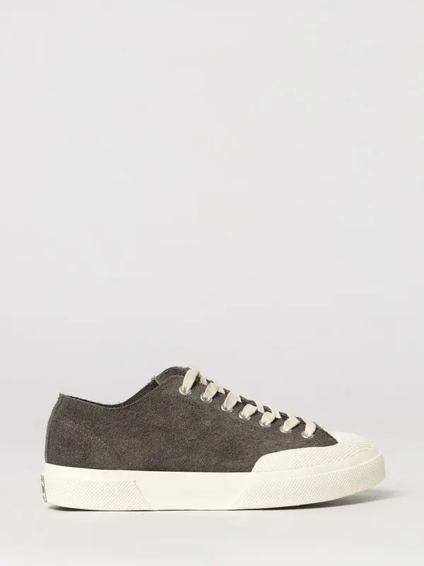 Superga 2432 Works Suede Low-top Sneakers With Rubber Toe Cap - Grey