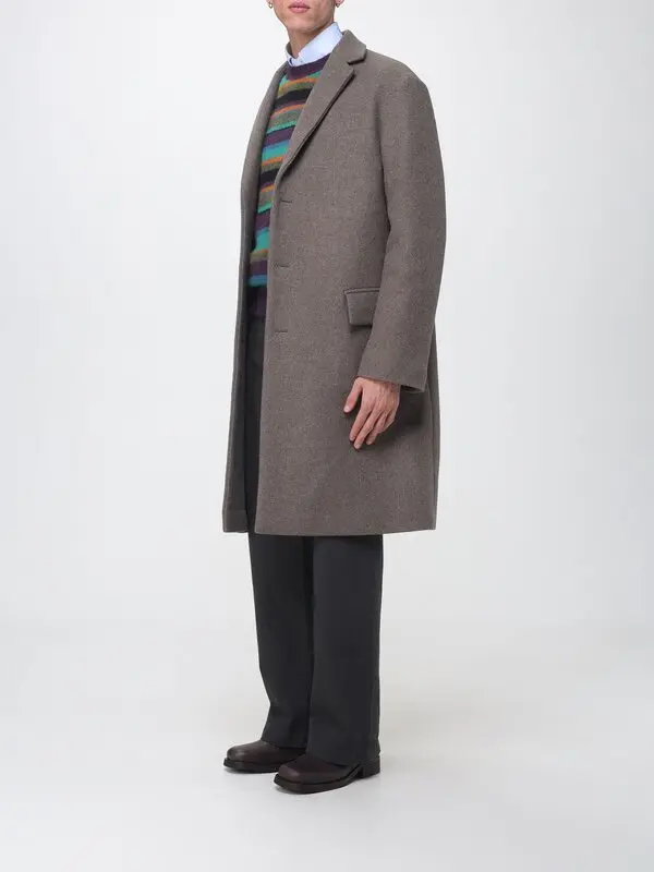 Dries Van Noten Knee-length Wool-blend Coat With Lapels And Back Vent