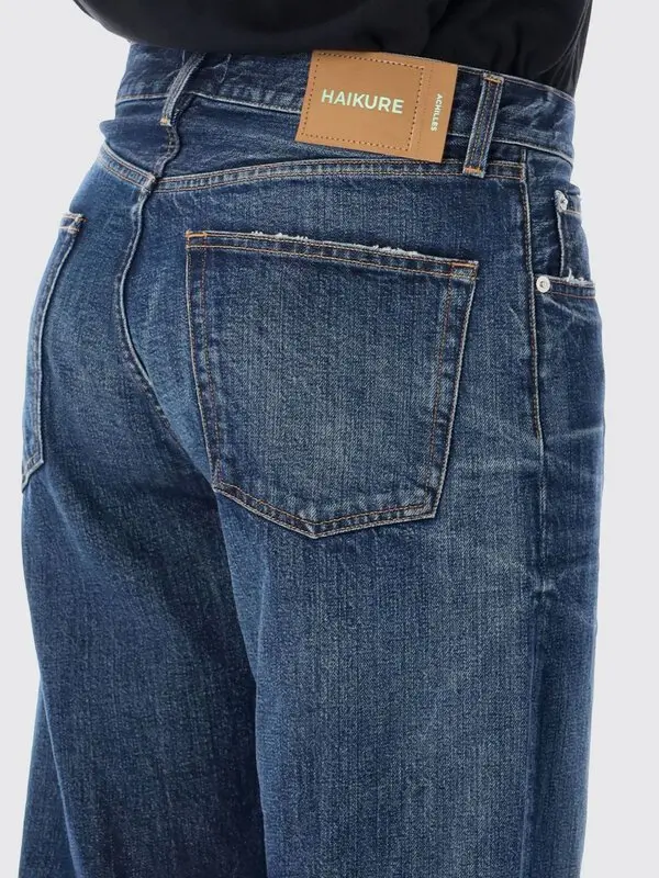 HAIKURE Achilles Wide-leg Organic Cotton Denim Jeans