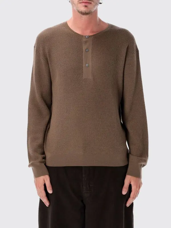 Studio Nicholson Extrafine Merino Wool And Cashmere Crewneck Jumper - Brown