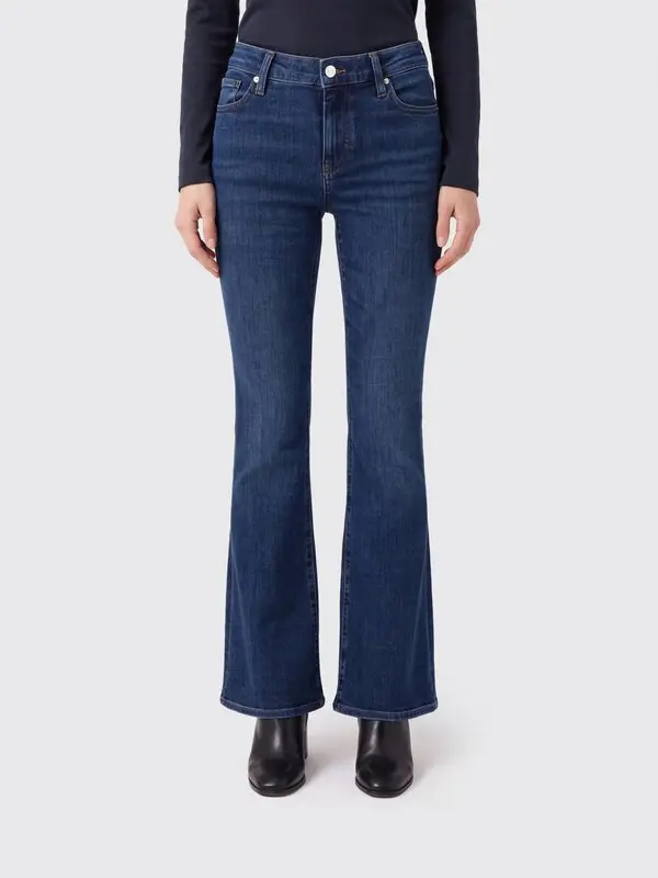 FRAME The Rodeo Mid-rise Flared Cotton Jeans