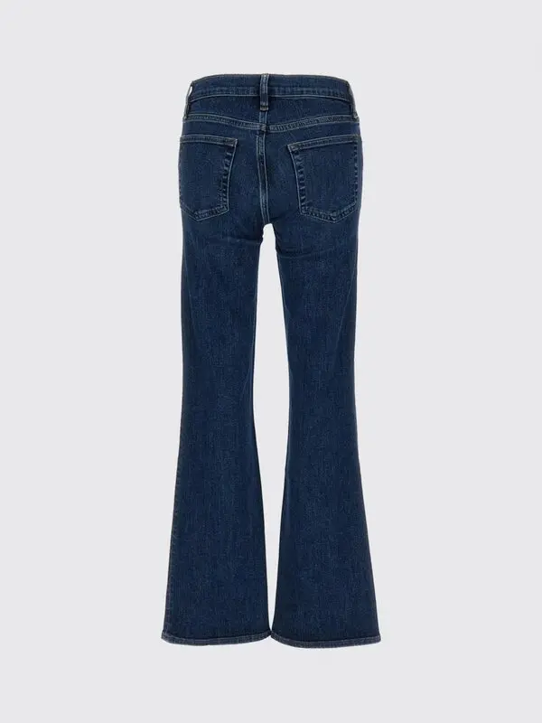 FRAME The Rodeo Mid-rise Flared Cotton Jeans