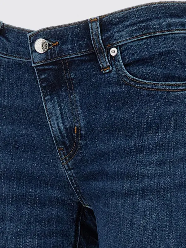 FRAME The Rodeo Mid-rise Flared Cotton Jeans