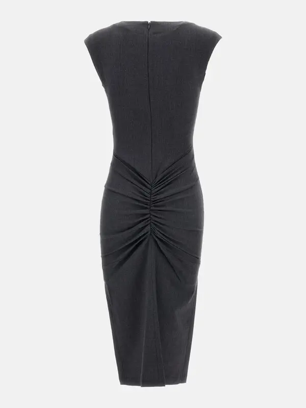 Jacquemus Sleeveless Virgin Wool Midi Sheath Dress
