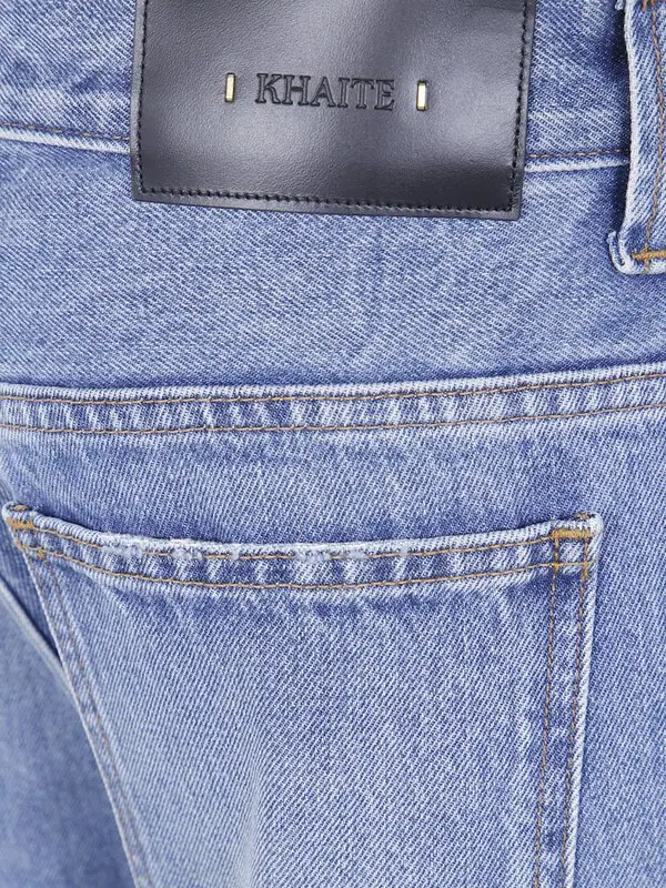 Khaite Mid-rise Straight-leg Jeans In Stretch