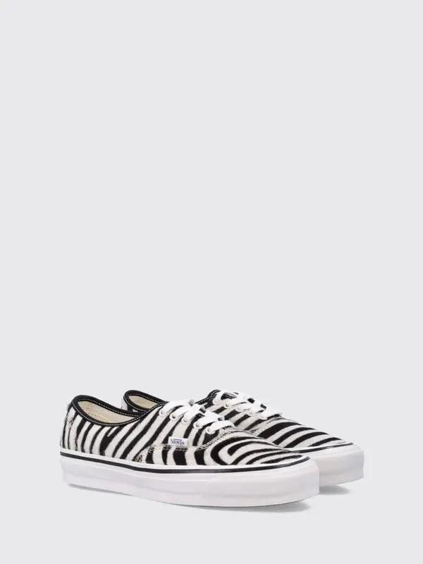 VANS Premium Authentic Pony Hair Sneakers With Zebra Print - Multicolor
