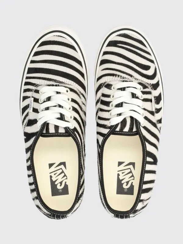 VANS Premium Authentic Pony Hair Sneakers With Zebra Print - Multicolor