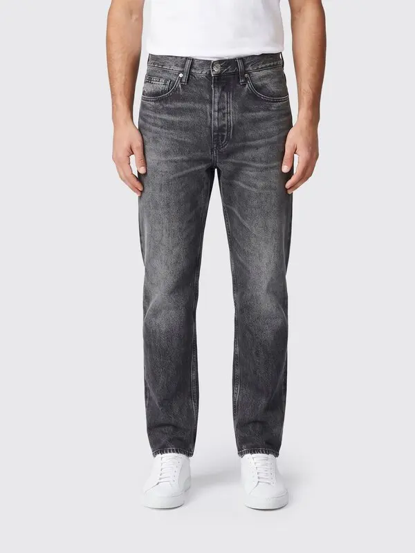 SUNFLOWER Straight Fit Cotton Denim Jeans With Mid-rise Waist