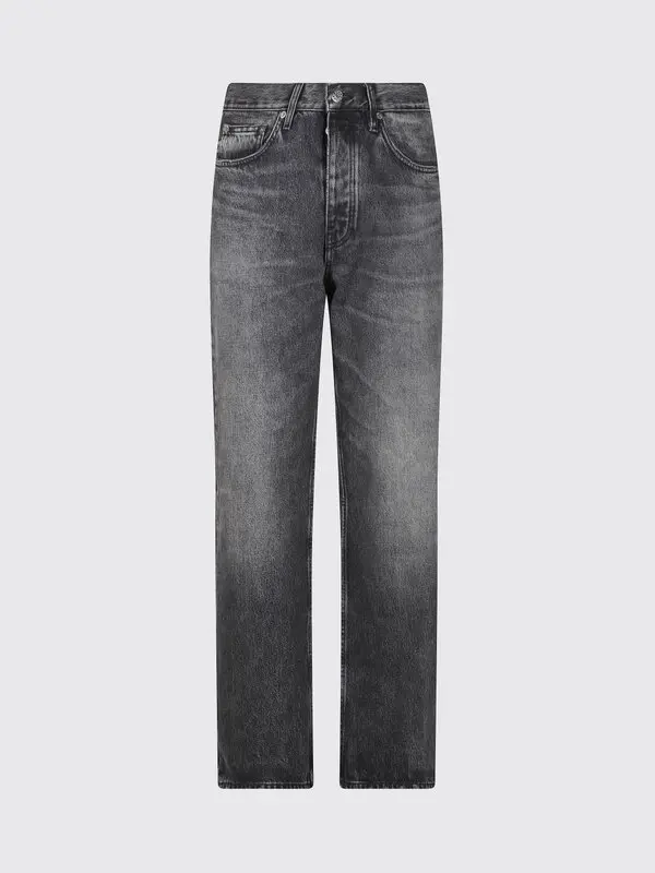 SUNFLOWER Straight Fit Cotton Denim Jeans With Mid-rise Waist