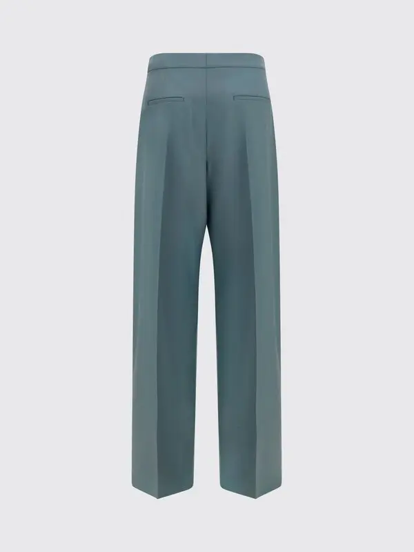Chloé High-waisted Pleated Wool Wide-leg Trousers
