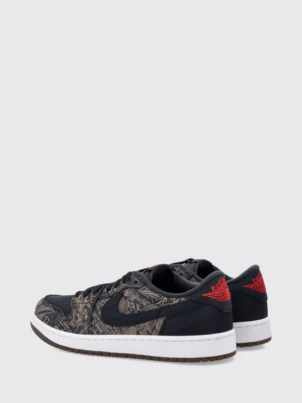 Nike Air Jordan 1 Retro Low Smooth Leather Sneakers With Perforated Toe