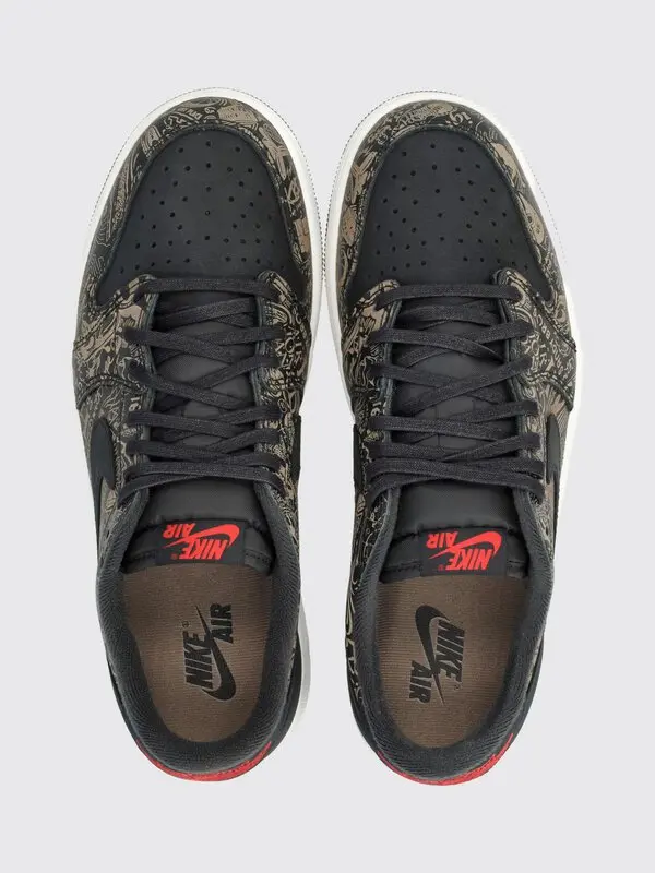 Nike Air Jordan 1 Retro Low Smooth Leather Sneakers With Perforated Toe