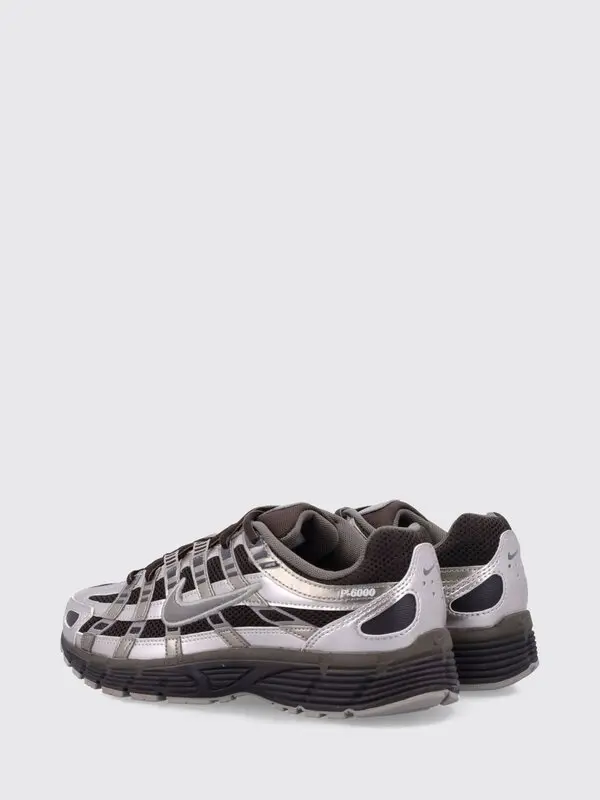 Nike P-6000 Two-tone Sneakers In Leather And Mesh With Swoosh Logo