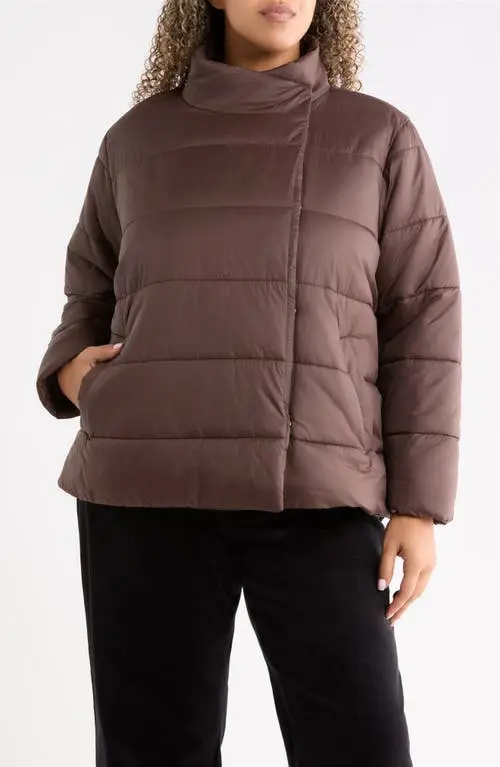 Eileen Fisher High Collar Recycled Nylon Jacket