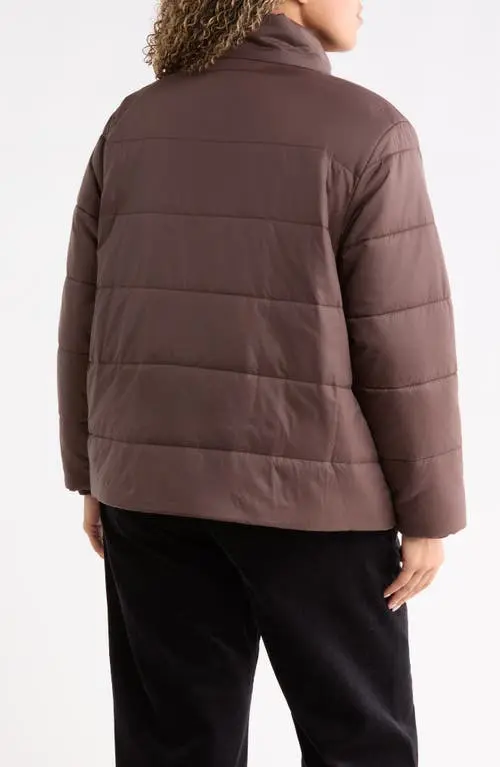 Eileen Fisher High Collar Recycled Nylon Jacket