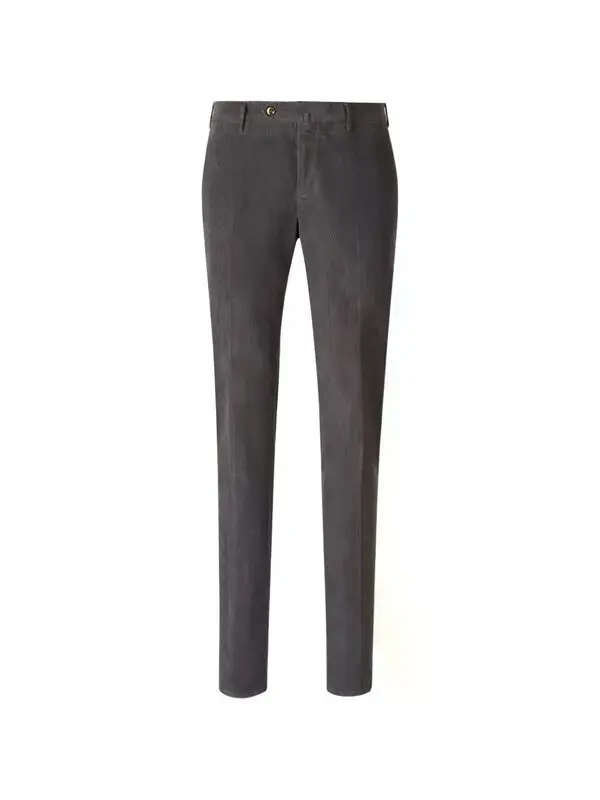PT TORINO Corduroy Straight-leg Trousers - Grey