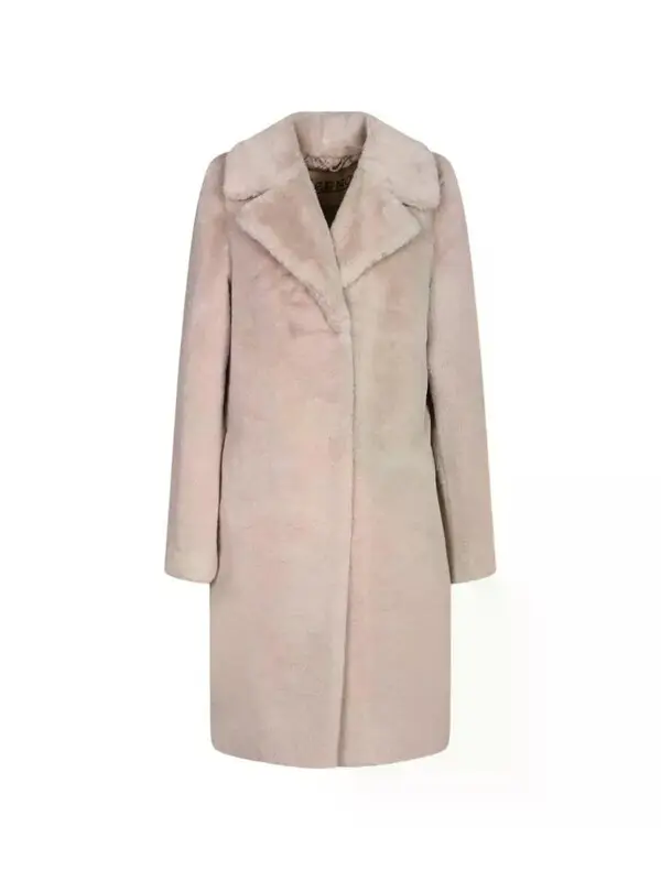 Herno Faux-fur Notched-lapels Coat