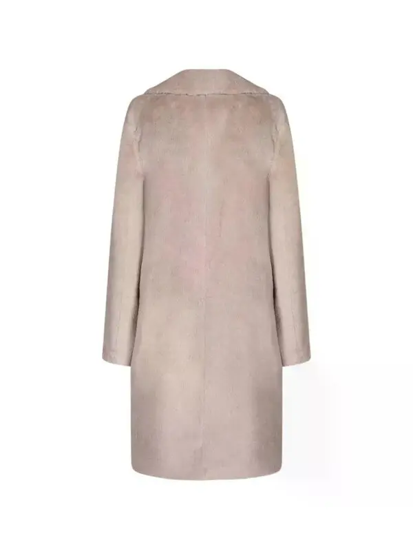 Herno Faux-fur Notched-lapels Coat