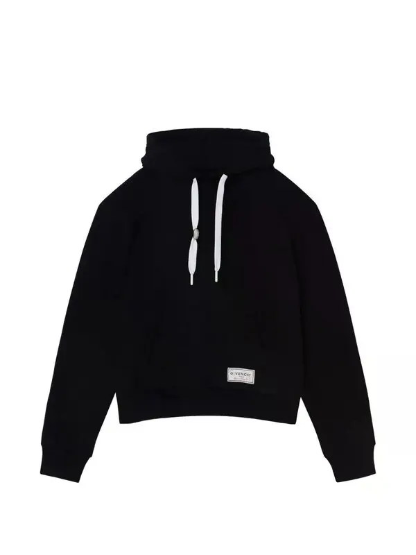 Givenchy Couture Seam Hoodie In Fleece - Black