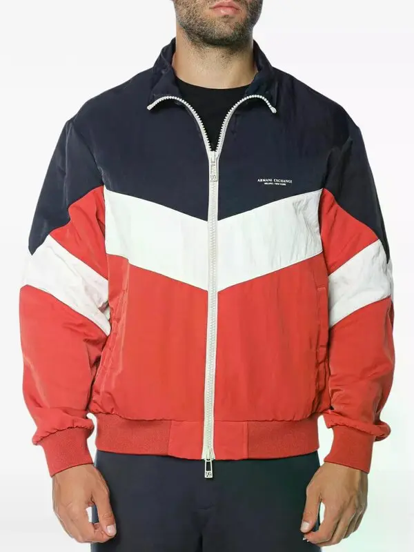 Armani Exchange Colour-block Zip-up Jacket