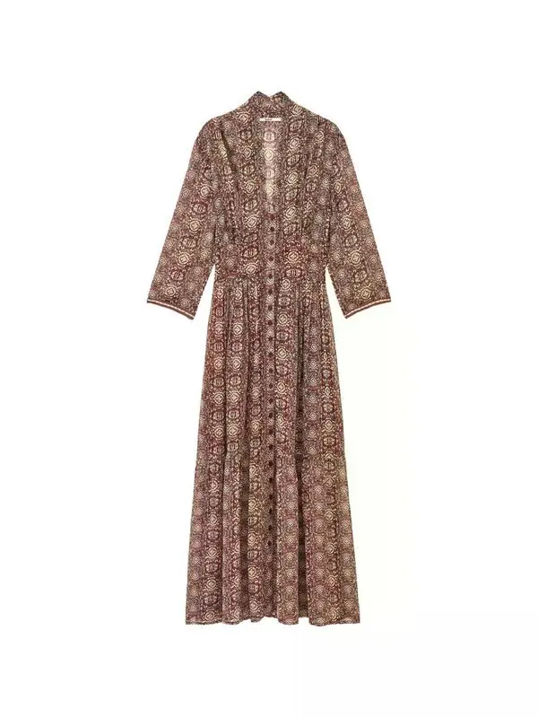 Ba&sh Paisley-print Tiered Maxi Dress