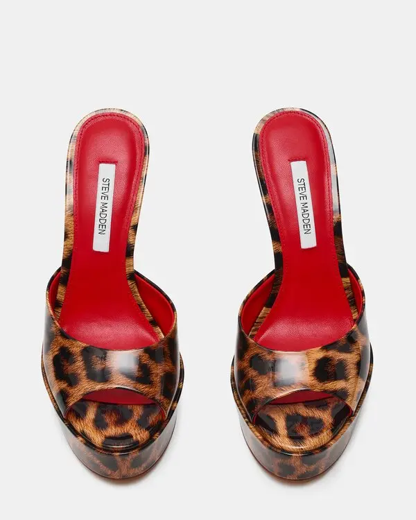 Steve Madden Darelis Mule Heels - Leopard