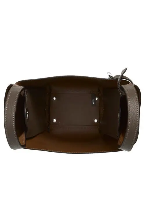 TOD'S Mini Apa Suede Bucket Bag - Argilla/marrone