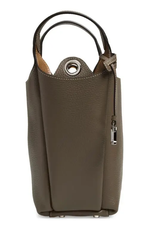 TOD'S Mini Apa Suede Bucket Bag - Argilla/marrone