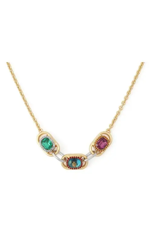 Kurt Geiger Gemstone Frontal Chain Necklace