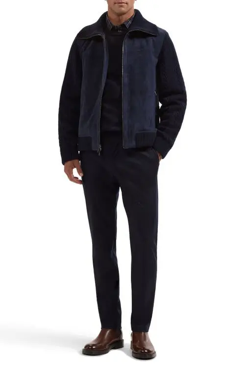 Bugatchi Hybrid Suede Leather Jacket