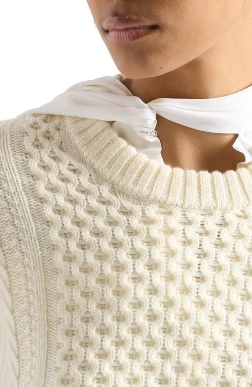 7 For All Mankind Fisherman Wool Sweater