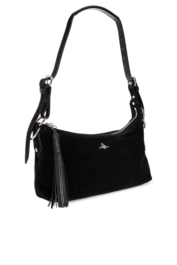 VIVIENNE WESTWOOD Suede Shoulder Bag ‘emma