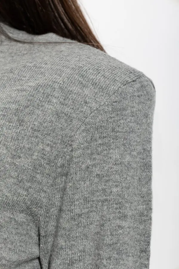 ROTATE BY BIRGER CHRISTENSEN Wool Sweater With Shoulder Pads