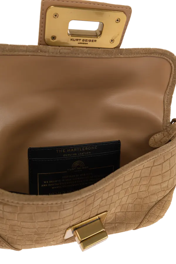Kurt Geiger Suede Shoulder Bag ‘marylebone