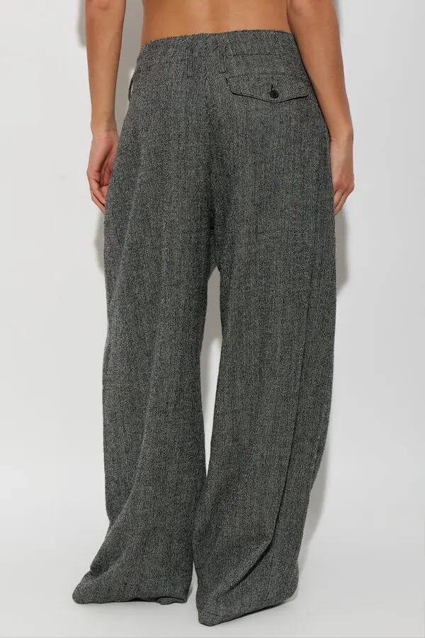 R13 Wool Trousers With Wide Legs